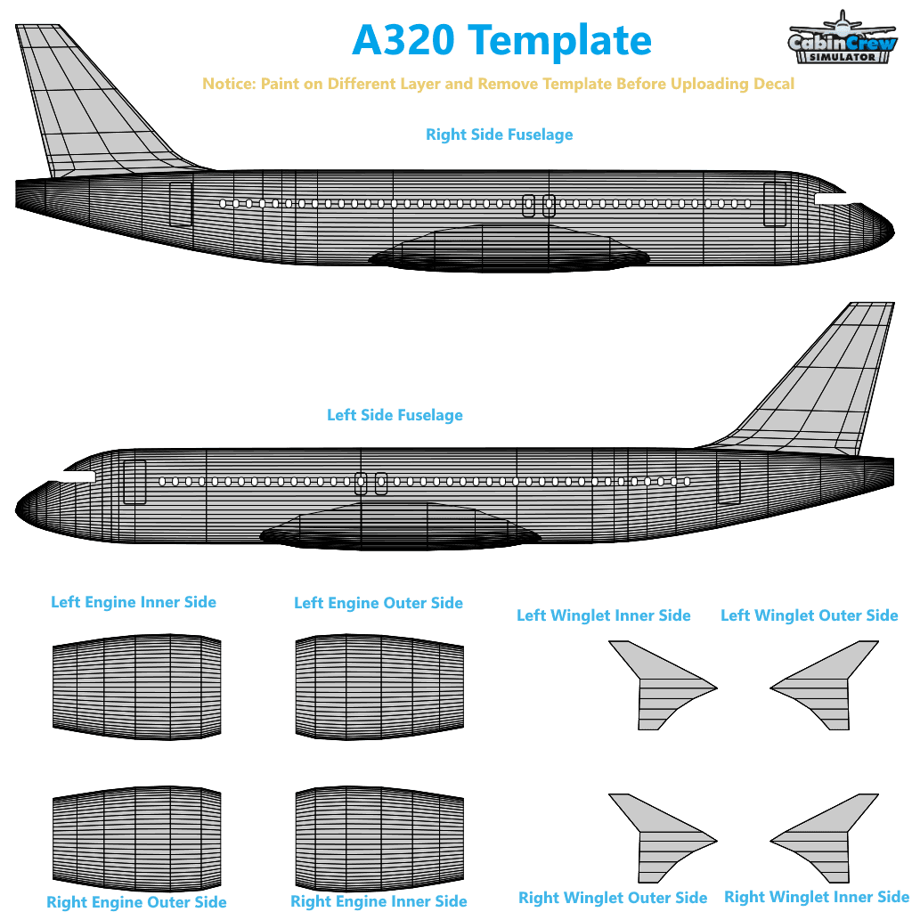 Cabin Crew Simulator Livery Templates & Tutorial | Cruising Studios ...