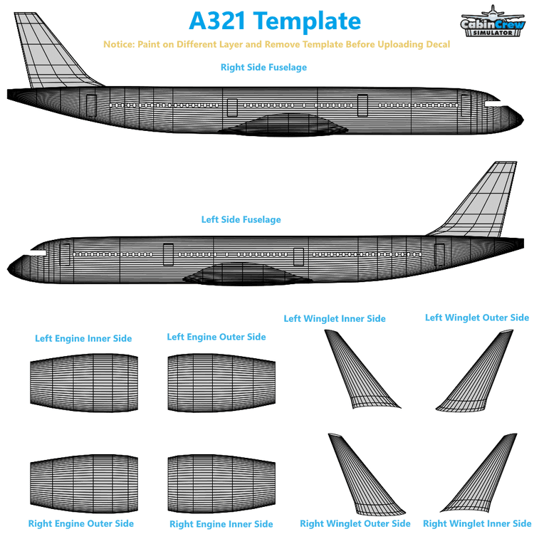 Cabin Crew Simulator Livery Templates & Tutorial | Cruising Studios ...