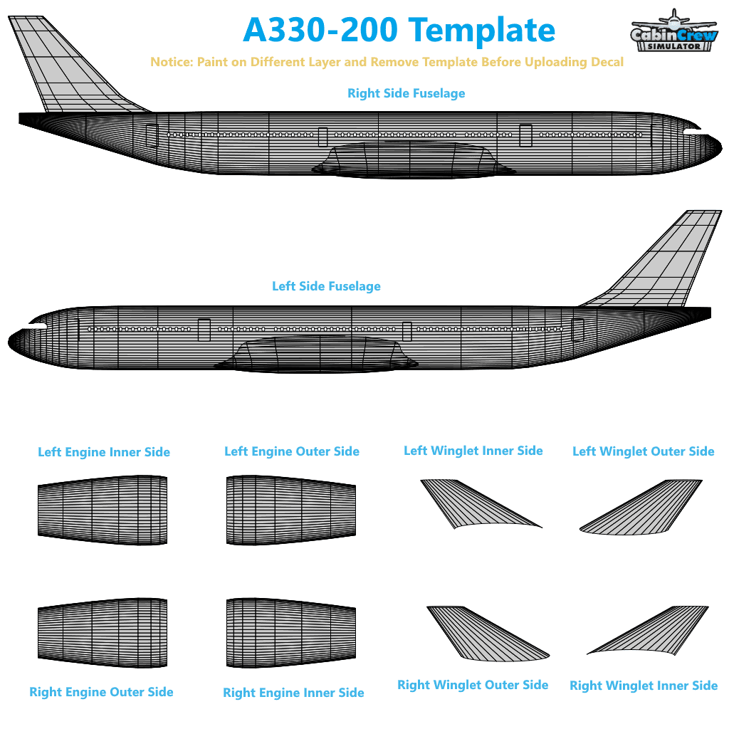 Cabin Crew Simulator Livery Templates & Tutorial | Cruising Studios ...