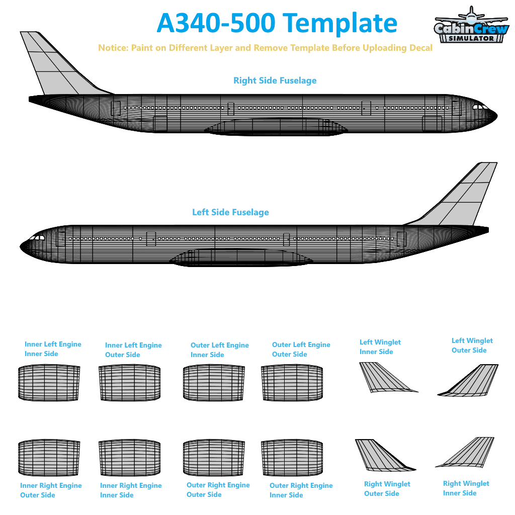 Cabin Crew Simulator Livery Templates & Tutorial | Cruising Studios ...