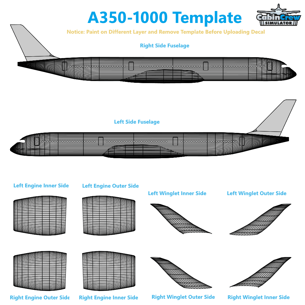 Cabin Crew Simulator Livery Templates & Tutorial | Cruising Studios ...