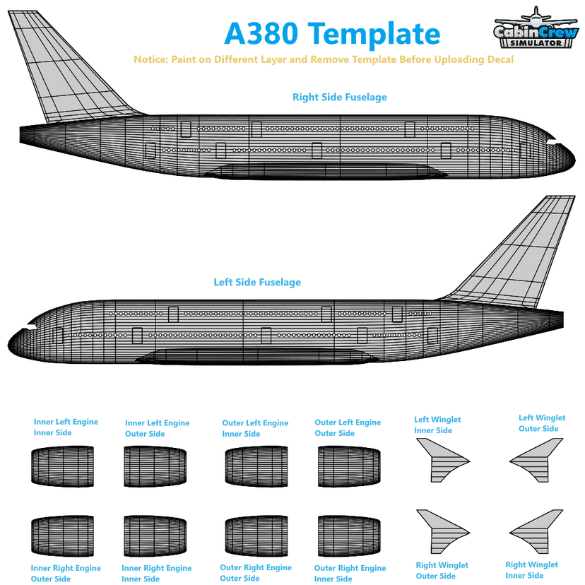 Cabin Crew Simulator Livery Templates & Tutorial | Cruising Studios ...