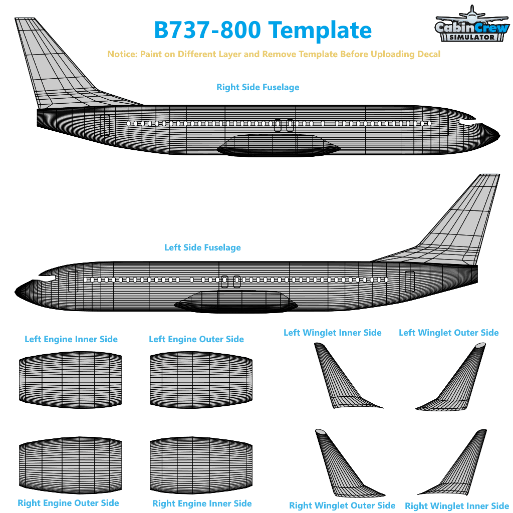 Cabin Crew Simulator Livery Templates & Tutorial | Cruising Studios ...