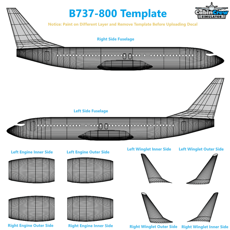 Cabin Crew Simulator Livery Templates & Tutorial | Cruising Studios ...