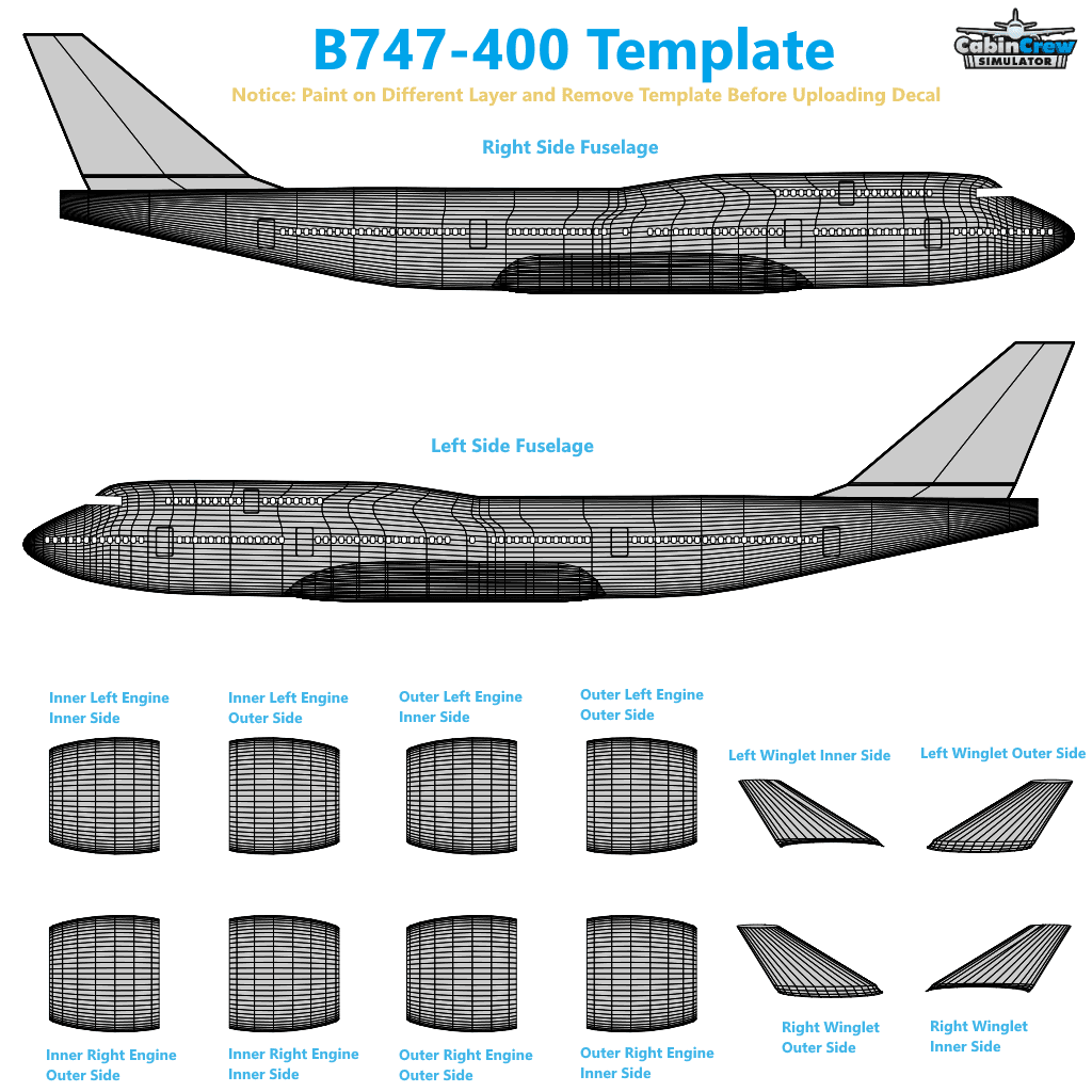 Cabin Crew Simulator Livery Templates & Tutorial | Cruising Studios ...