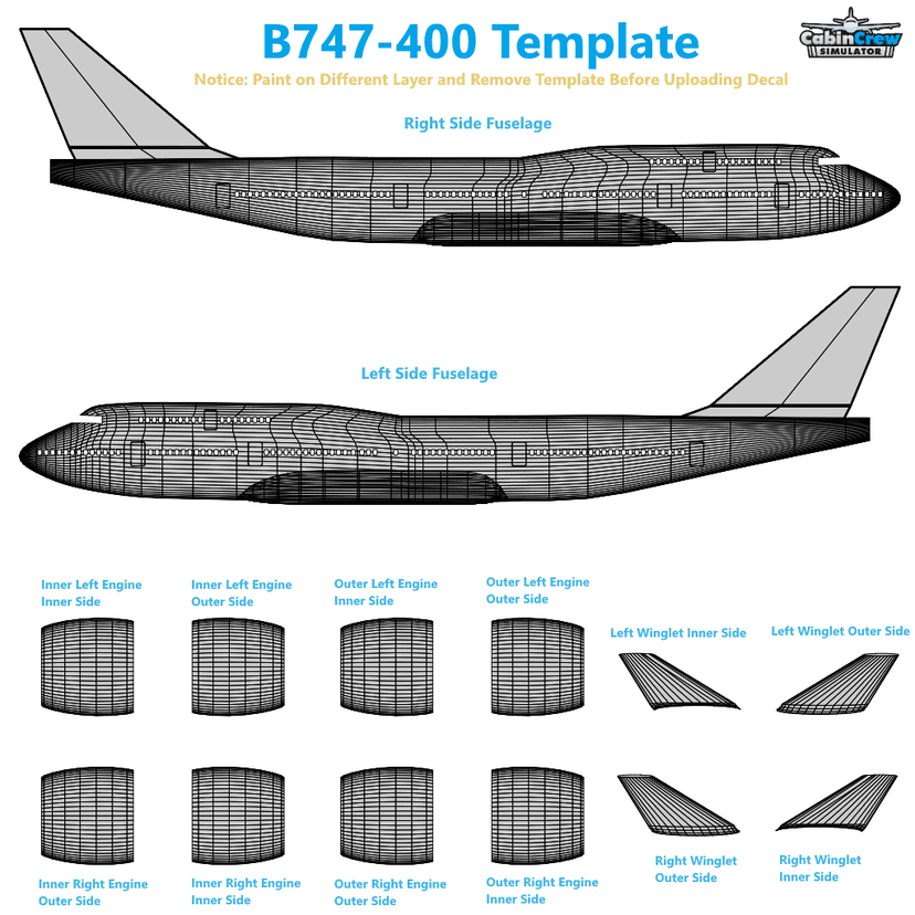 Cabin Crew Simulator Livery Templates & Tutorial | Cruising Studios ...