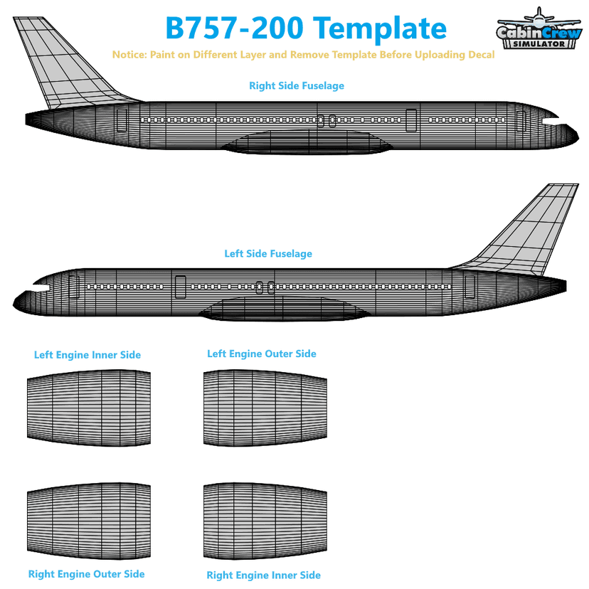 Cabin Crew Simulator Livery Templates & Tutorial | Cruising Studios ...